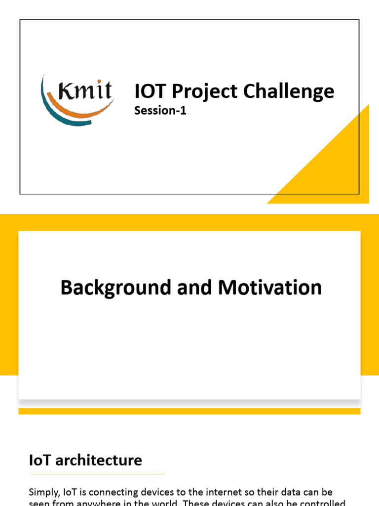 Internet of Things Project 1 | PDF | Arduino | Internet Of Things