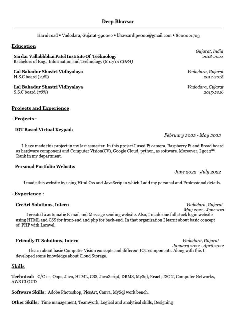 DeepResume_SqlDev | PDF | Databases | Computing