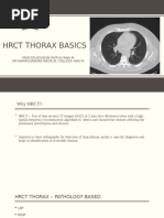 HRCT Chest Basic Interpretation | PDF | Lung | Medical Specialties