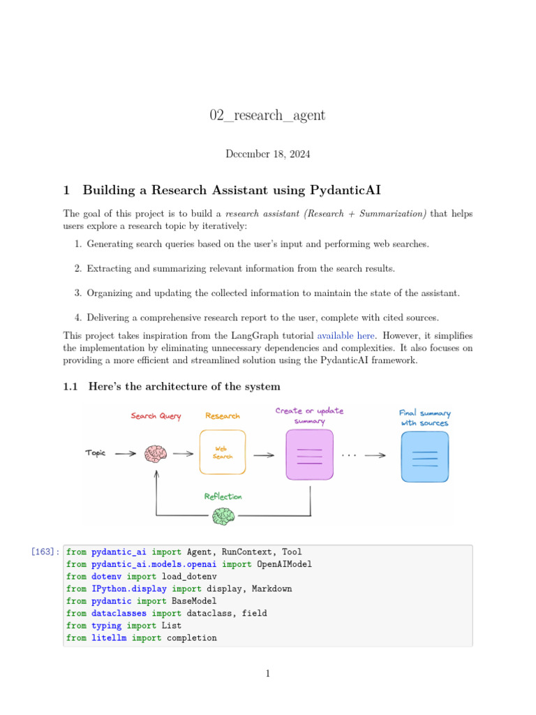 Build A Research Assistant Using pydanticAI | PDF | Information ...