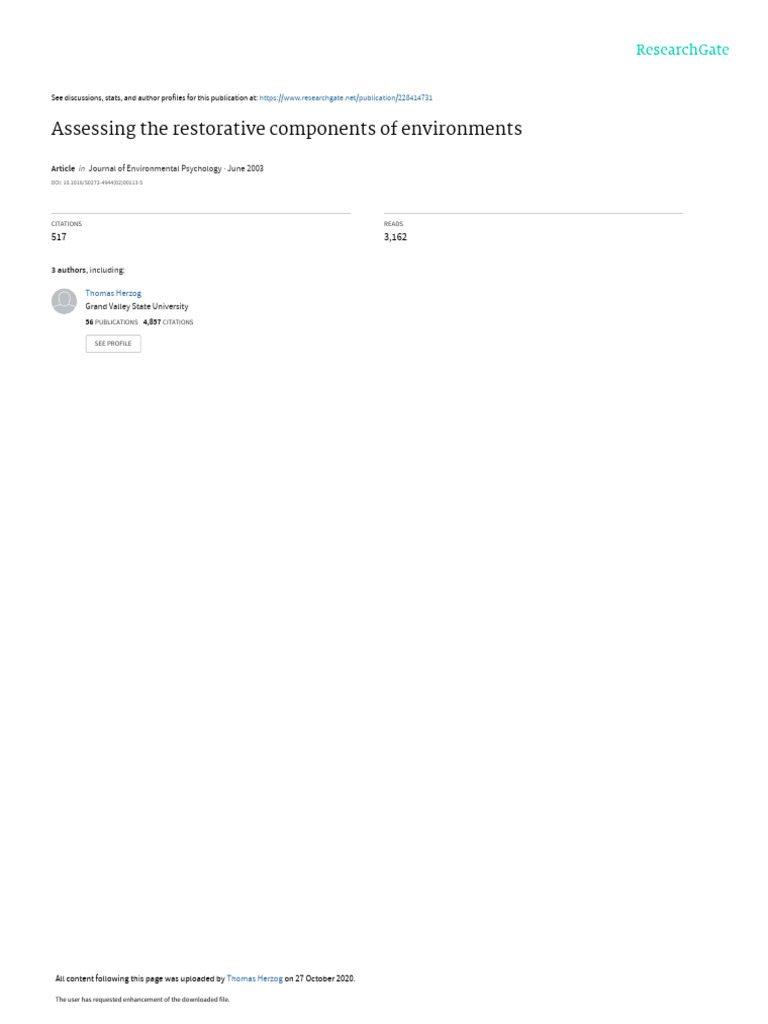 HerzogMaguireNebel2003 - Assessing the restorative components of ...