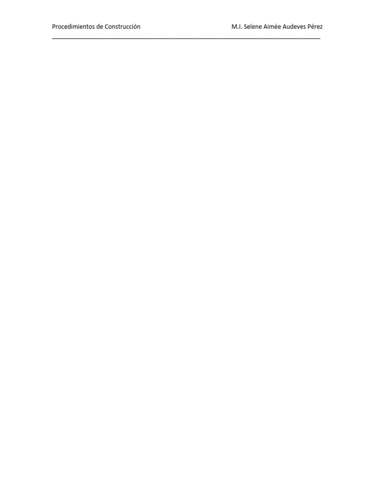 Notas de Curso-Procedimientos de Construcci N-Unidad I | PDF | Infraestructura | edificio
