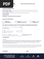 TD Bank Direct Deposit Enrollment Form | PDF | Finance & Money Management