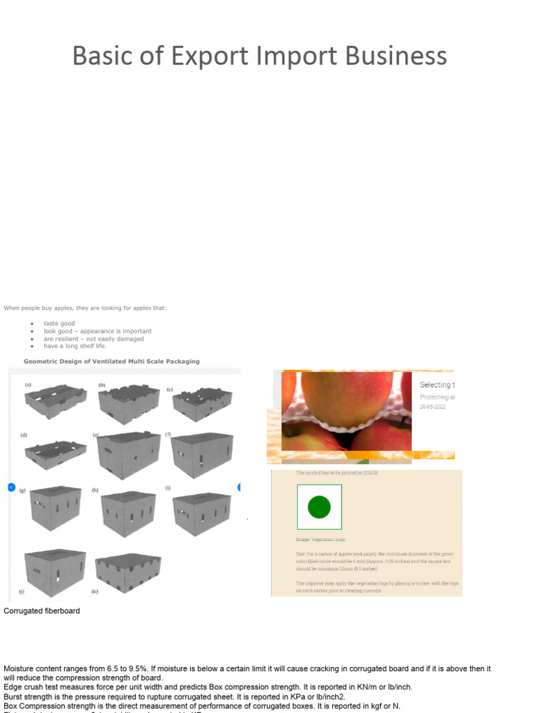 Basic of Export Import Buisness | PDF