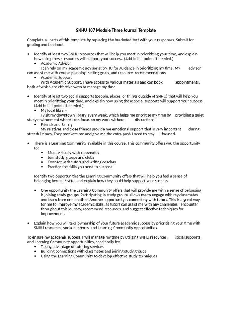 3-2 Journal Time Prioritization What Works For You | PDF | Libraries ...