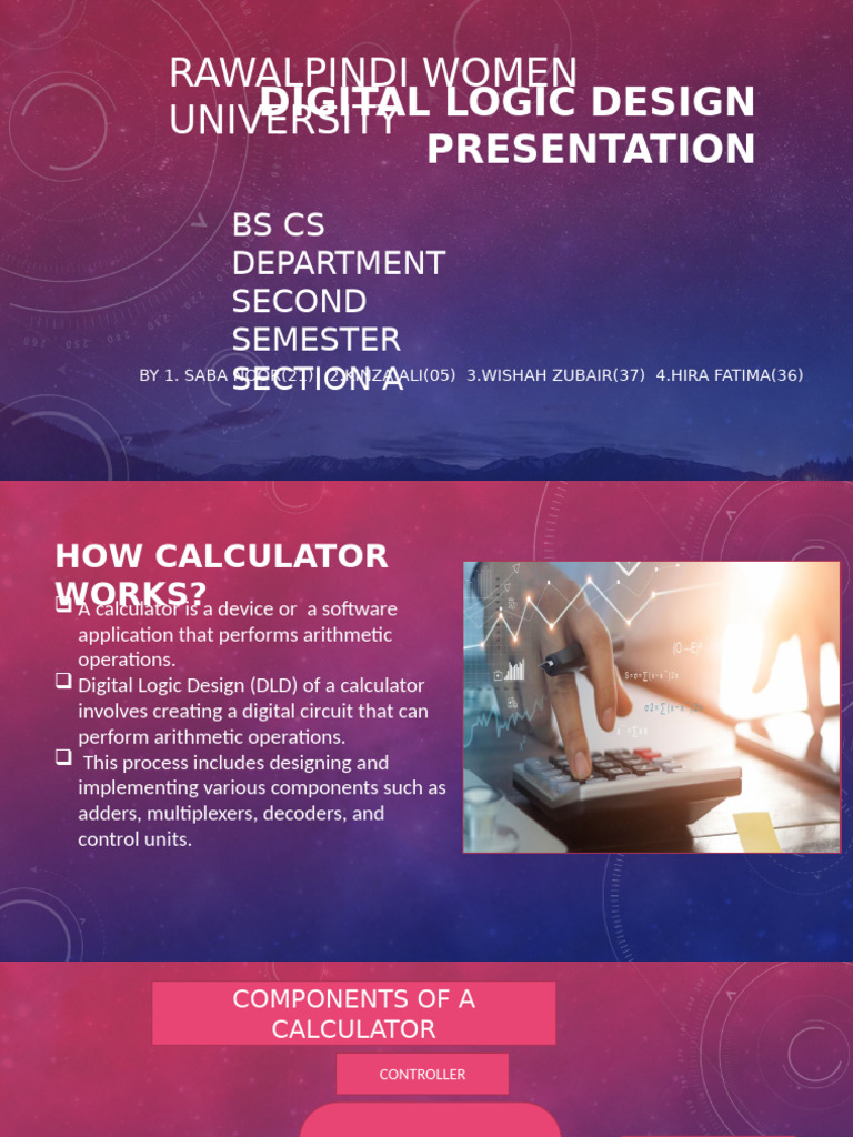 DLD calculator | PDF | Calculator | Random Access Memory