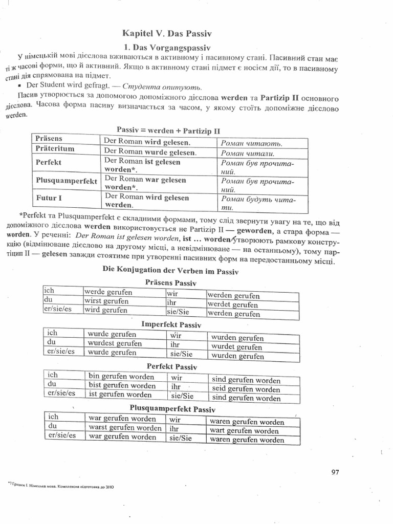 Passiv, Regeln | PDF