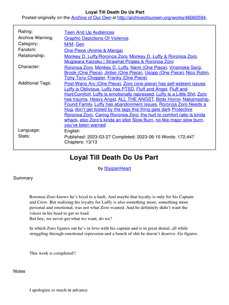 Loyal Till Death Do Us | PDF