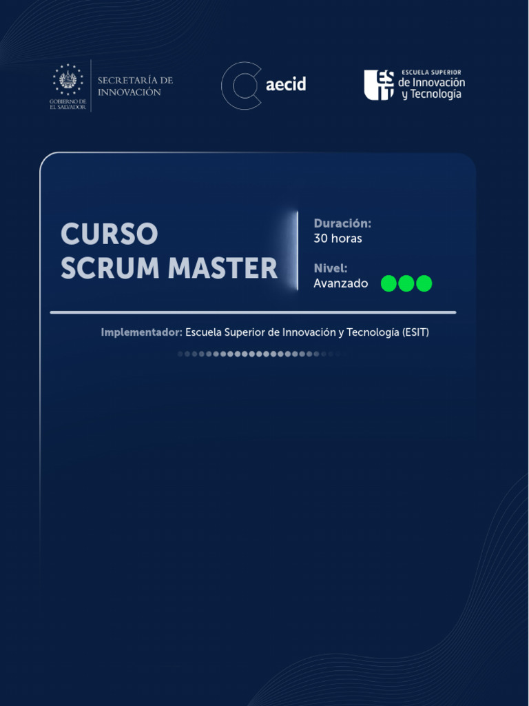 Curso Avanzado de Scrum Master | PDF | Scrum (desarrollo de software)