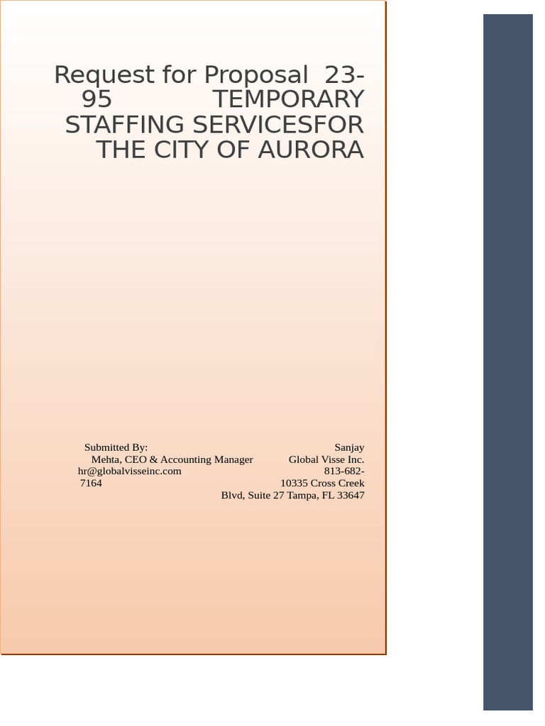 Aurora Temp Staffing Proposal | PDF | Recruitment | Background Check