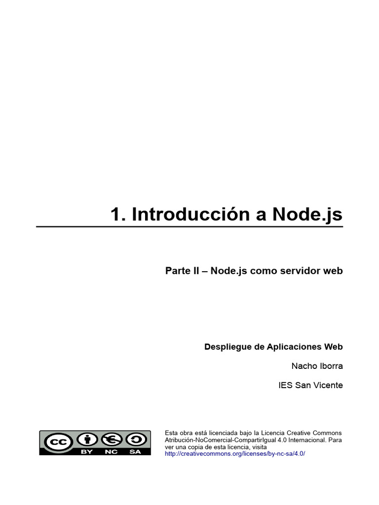 Tema 1 - Parte II - Node - Js Como Servidor Web | PDF | Redes ...