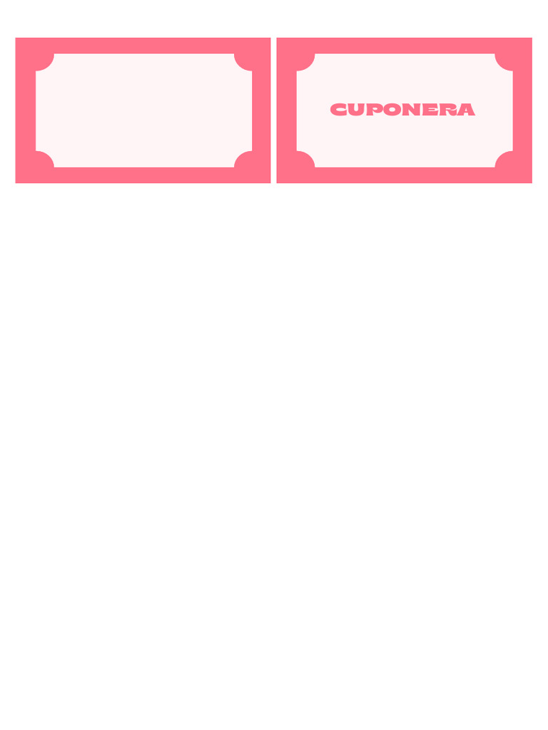 Cuponera | PDF