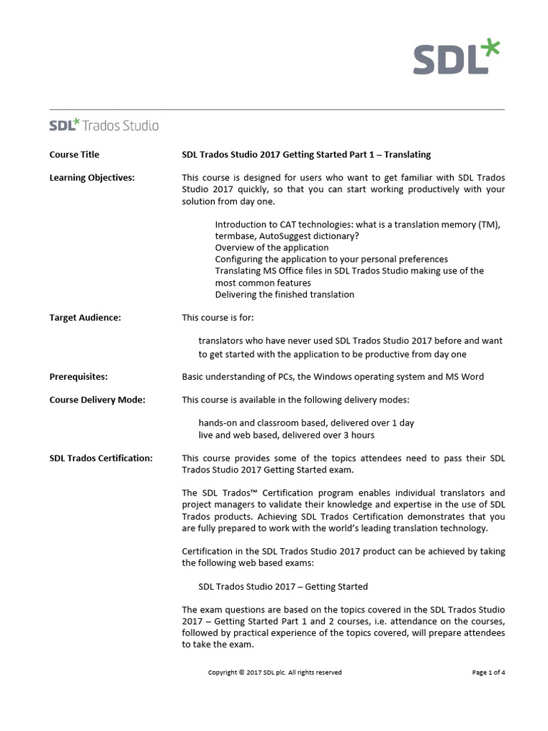 Studio 2017 - Getting Started Part 1 en | PDF | Translations | Microsoft Word