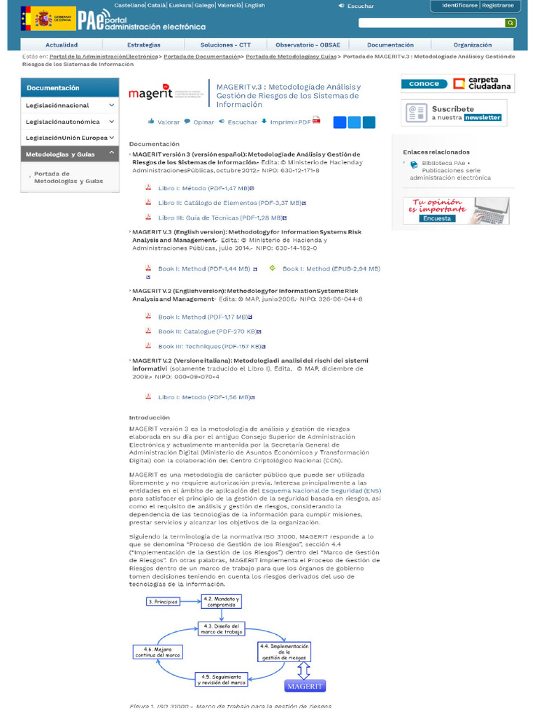 PAe - MAGERIT v.3 - Metodología de Análisis y Gestión de Riesgos de Los Sistemas de Información ...