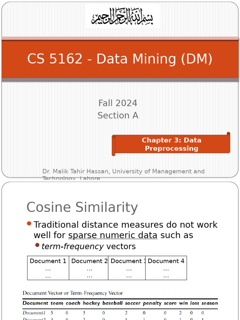 DM Day3 Preprocessing A F24 | PDF | Principal Component Analysis | Eigenvalues And Eigenvectors