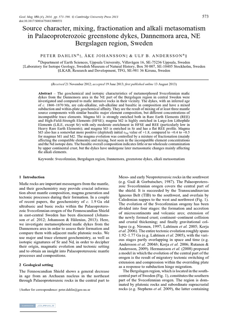 Source character, mixing, fractionation and alkali metasomatism in ...
