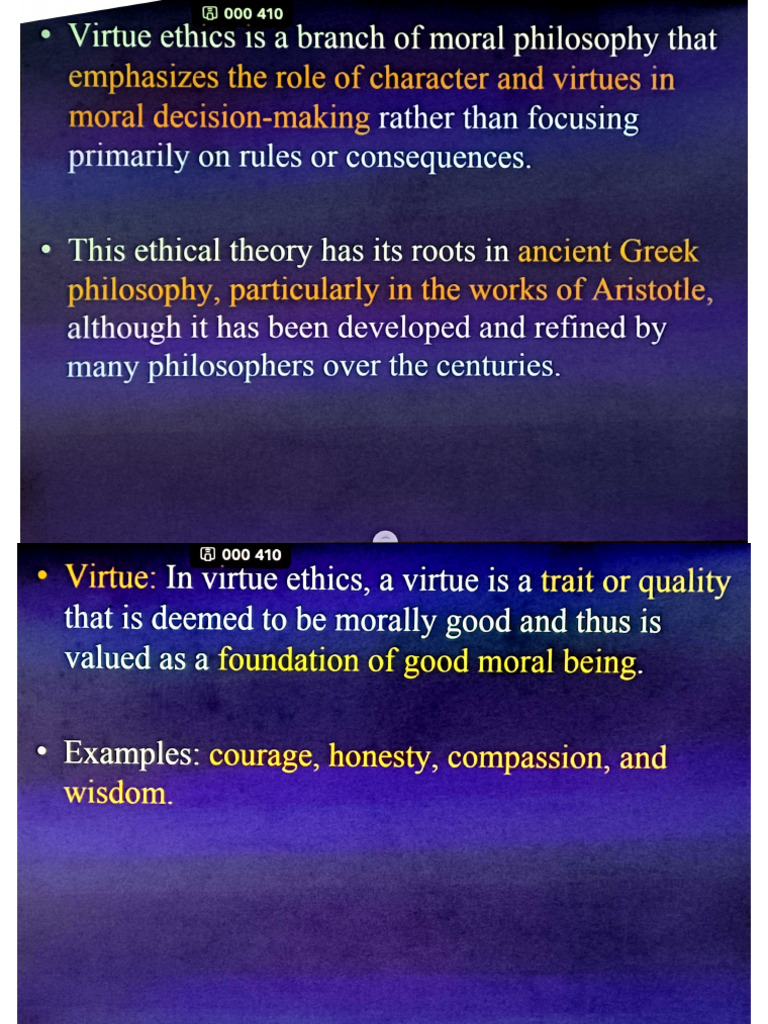 Virtue Ethics | PDF