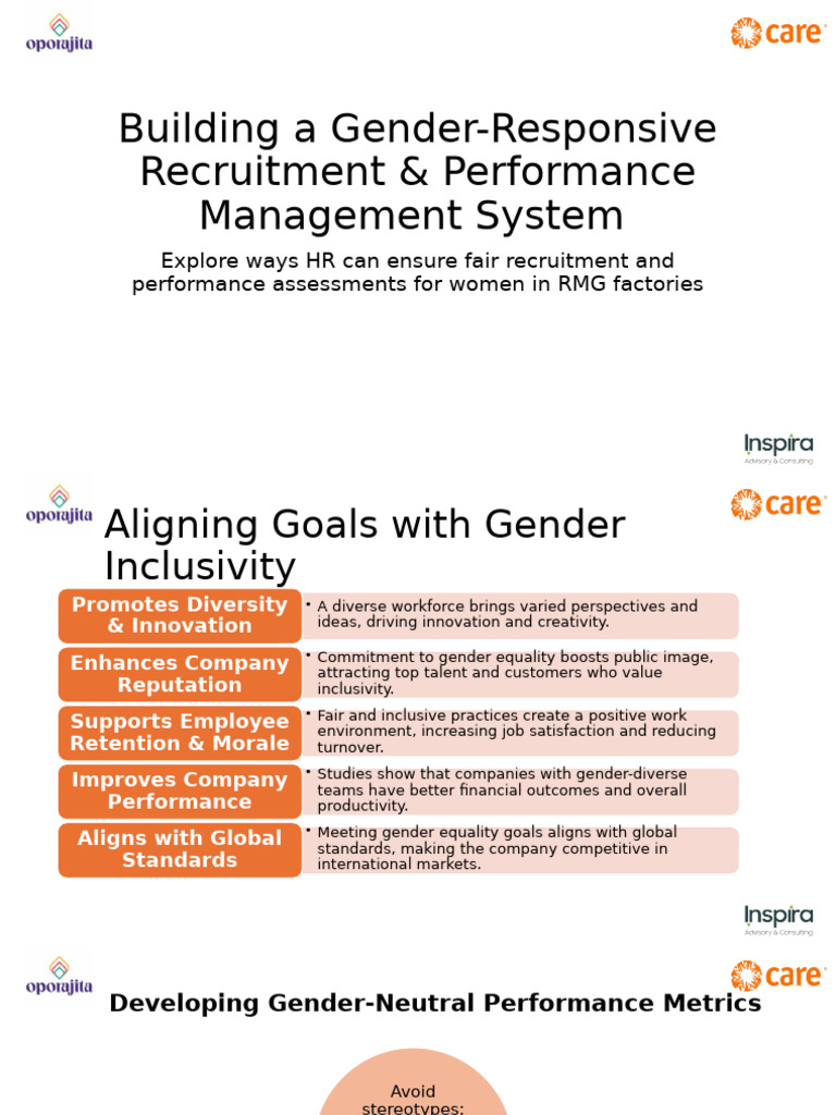 Gender-Responsive HR Practices Guide | PDF | Recruitment | Mentorship