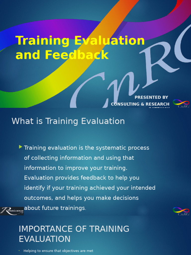 Training Evaluation and Feedback | PDF