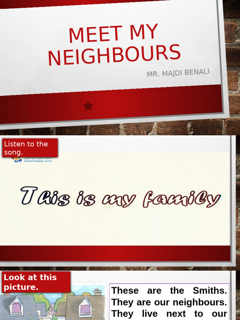 Meet My Neighbours: The Smith Family | PDF