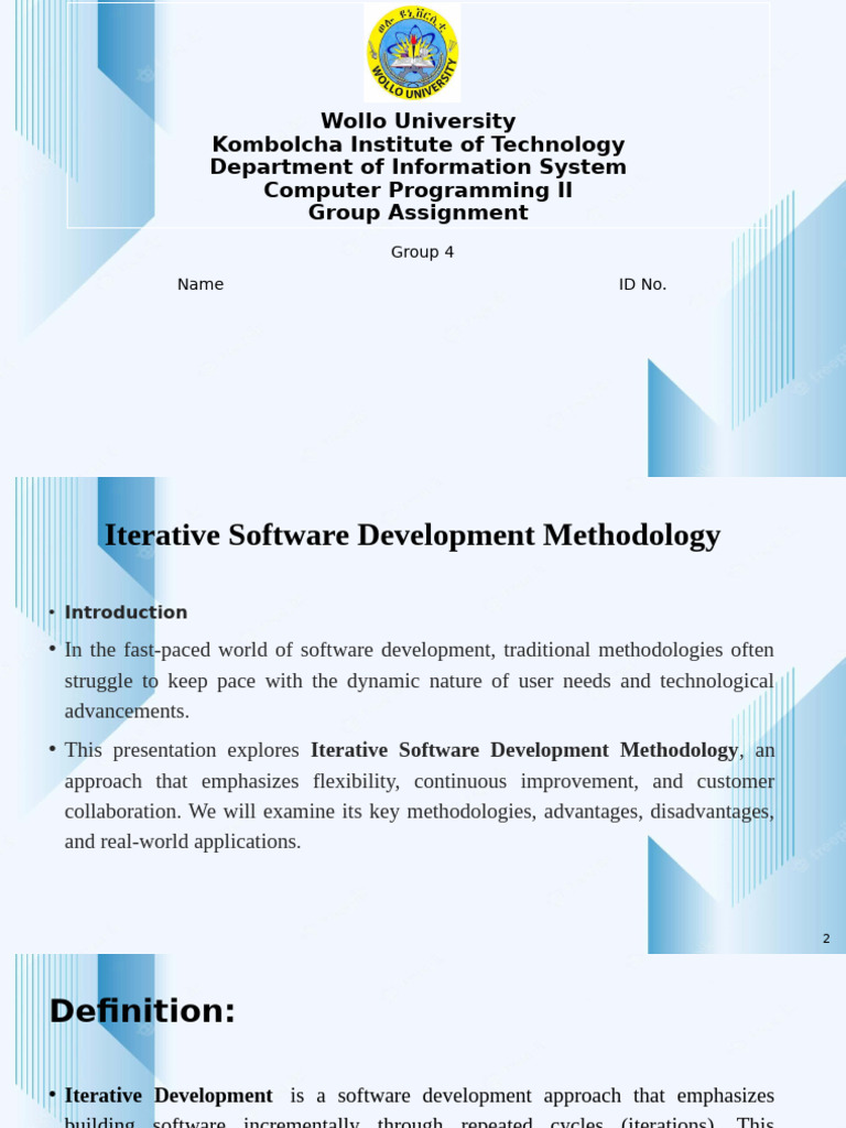 Iterative Software Development Overview | PDF | Software Development ...