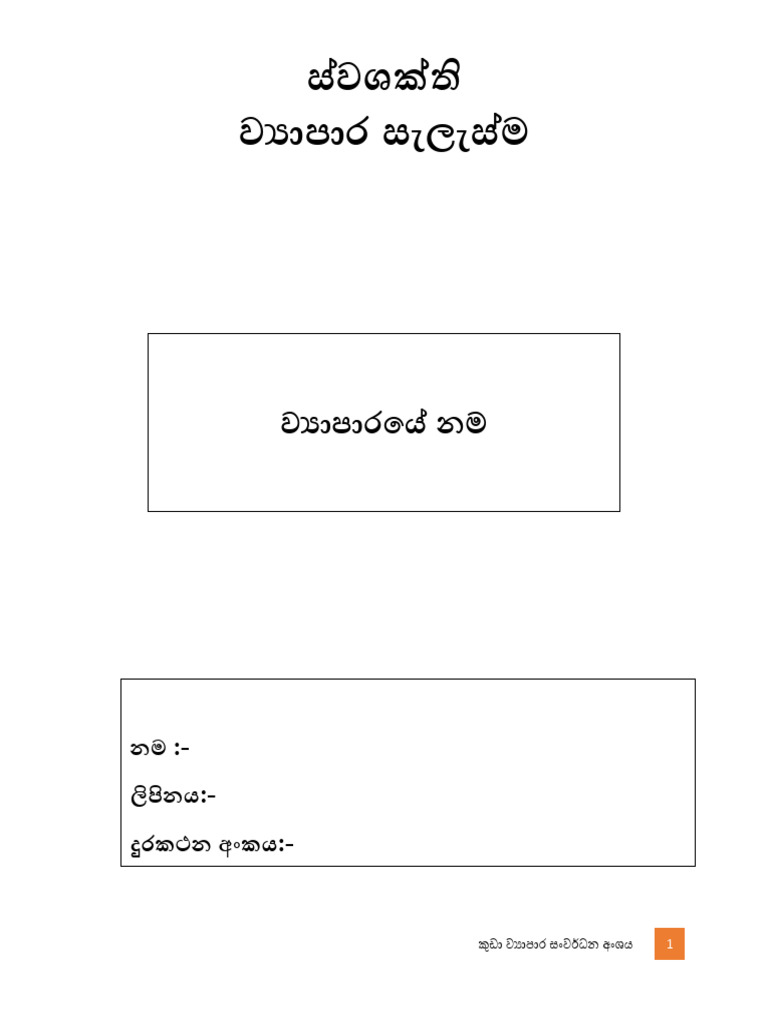 Business Plan Format New | PDF