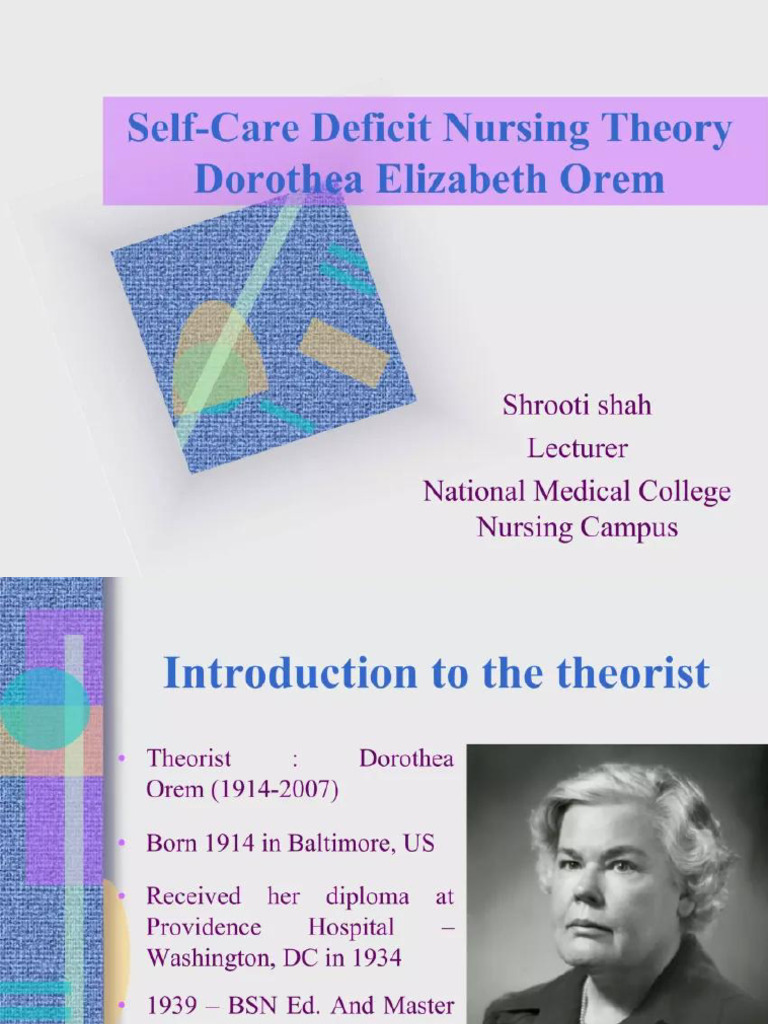 Orem's Theory - 20241210 - 233716 | PDF
