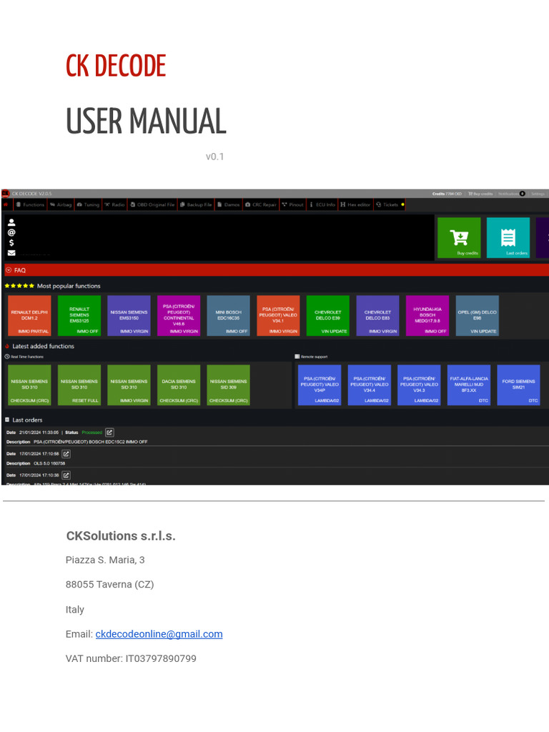 CK Decode User Manual | PDF | Computing