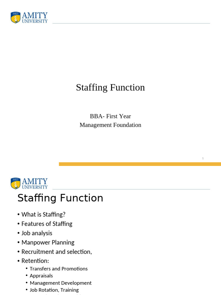 Staffing Function | PDF | Turnover (Employment) | Recruitment
