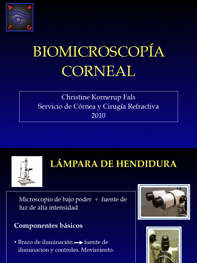 Biomicroscopia Apec 2010 | PDF | Óptica | Córnea