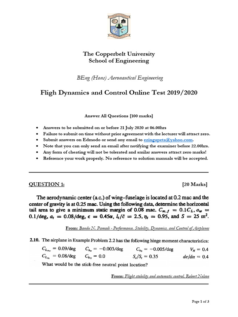 2020 End of Term Test | PDF