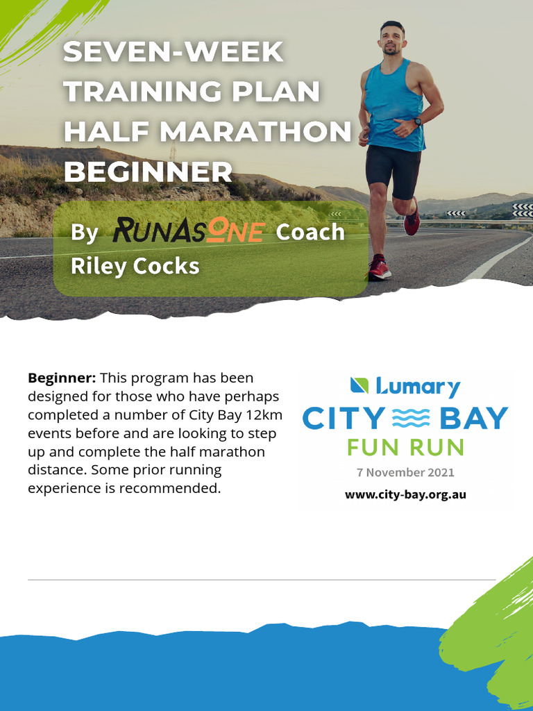 Seven Week Training Plan Half Marathon Beginner | PDF | Marathon ...