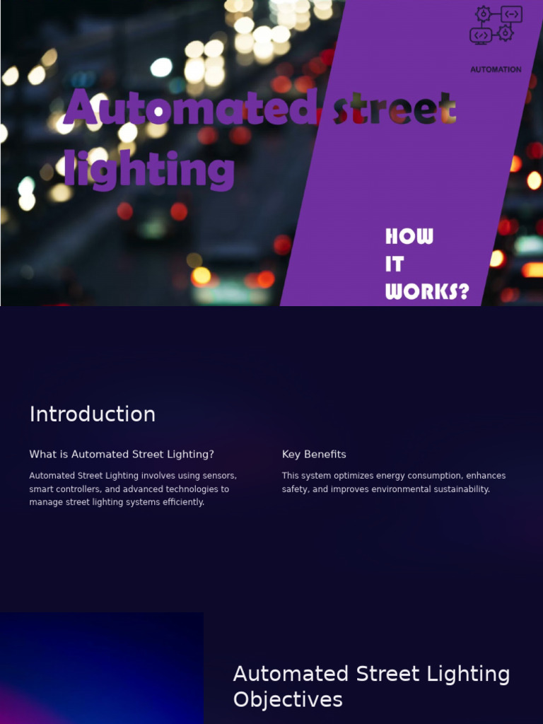 Automated Street Lighting System | PDF | Lighting | Efficient Energy Use