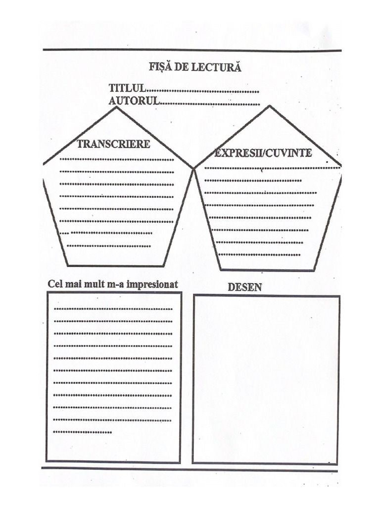 Fisa Lectură | PDF