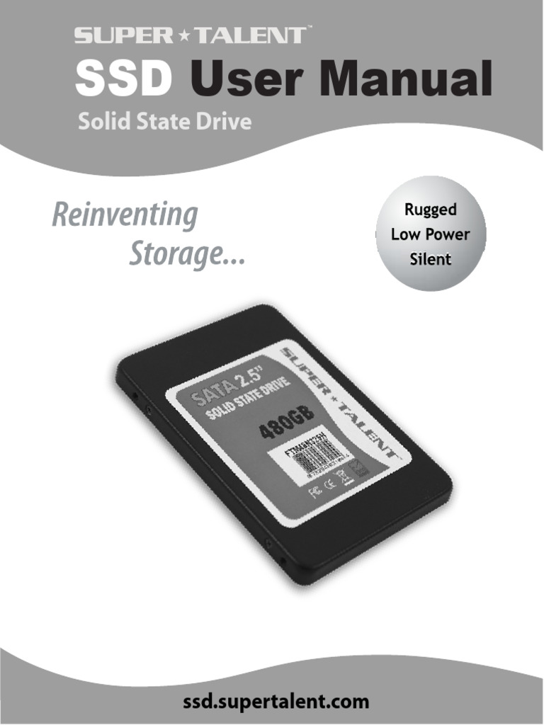 SSD User Manual and Installation Guide | PDF | Solid State Drive ...