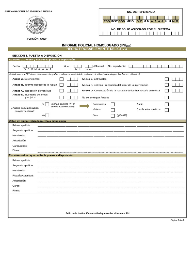 Formatos IPH Gratis | PDF | Queja | Asistencia legal