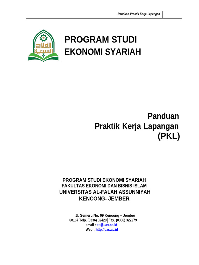 BUKU PANDUAN PKL ES | PDF