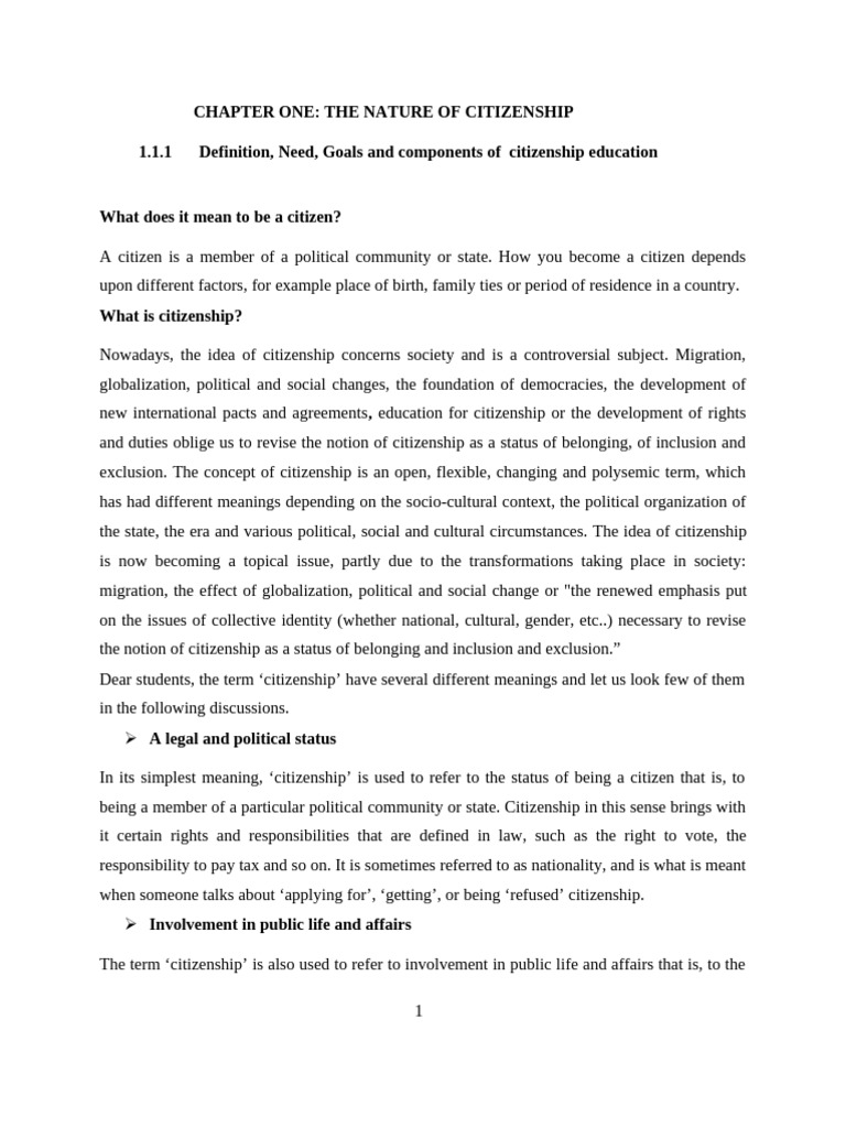 Citizenship Theory and Practice-Module | PDF | Citizenship | Roman Empire