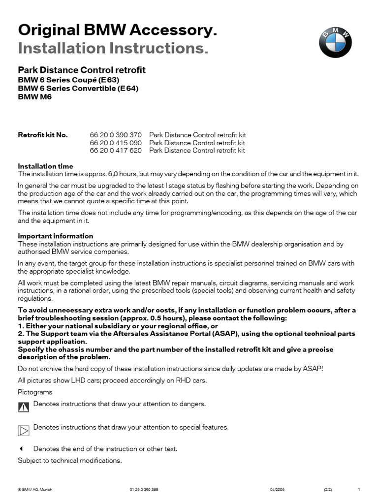 PDC Retrofit | PDF | Electrical Connector | Automotive Industry