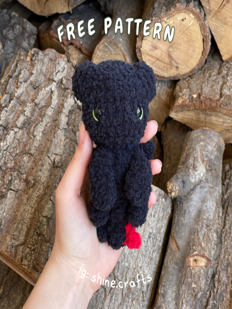 Free Toothless Mini Pattern by Shine.crafts | PDF | Needlework ...
