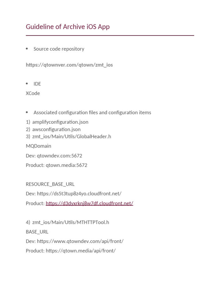 Guideline of Archive iOS App | PDF