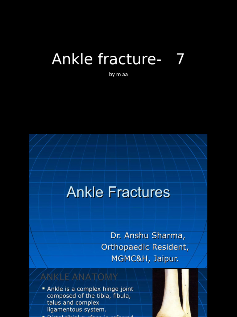 Ankle Fracture - 7 | PDF