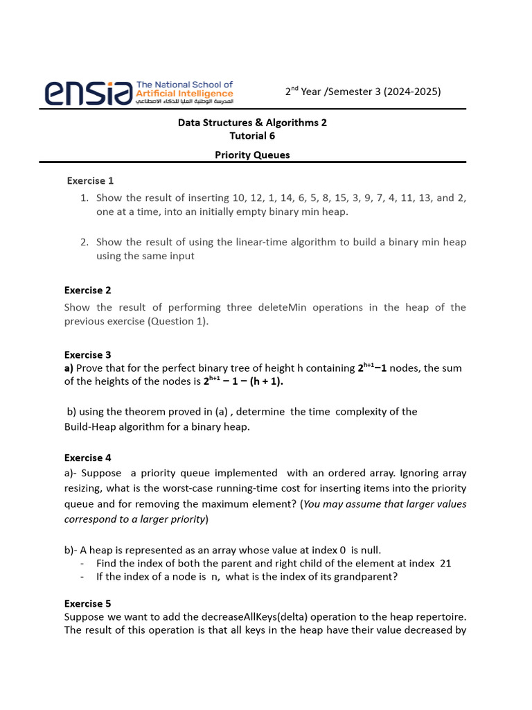 Data Structures: Priority Queues | PDF