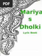 Dholki Songs Booklet | PDF