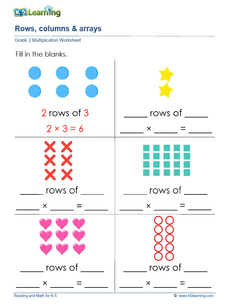 Grade 2 Multiply Rows Columns A | PDF Grade 2 Multiply Rows Columns A | PDF