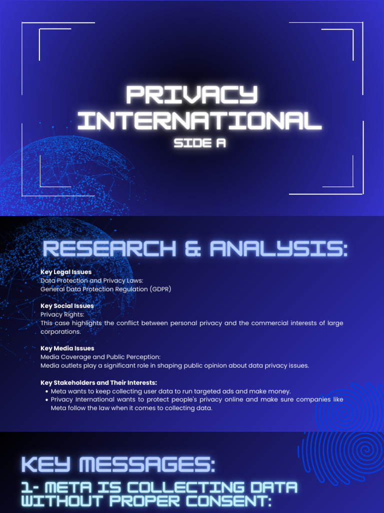 Privacy International A | PDF | Privacy | Facebook