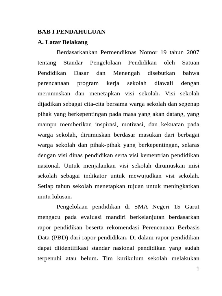 Program Kerja Kepala Sekolah 2024 | PDF