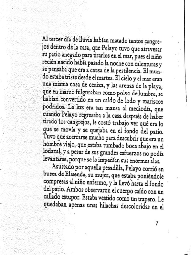 un señor muy viejo con alas muy enormes | PDF