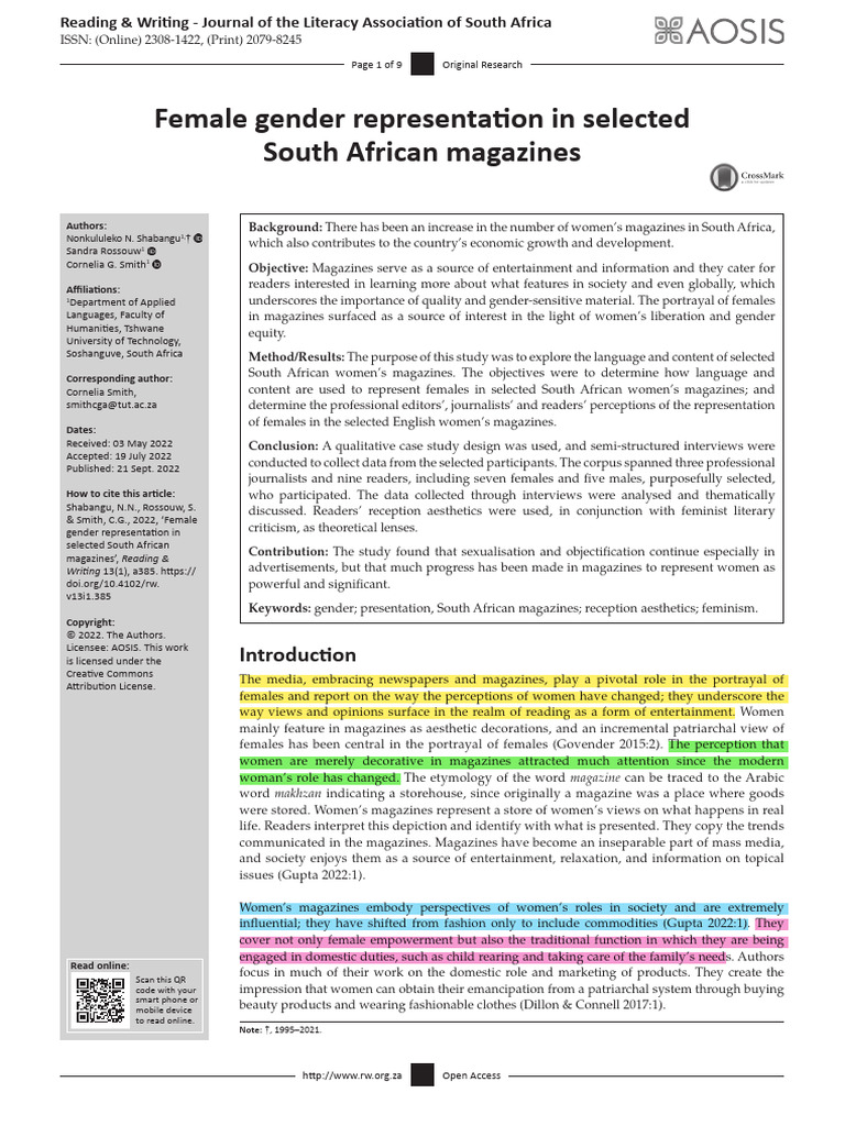 Adv and Gender Stuff | PDF | Gender Role | Gender