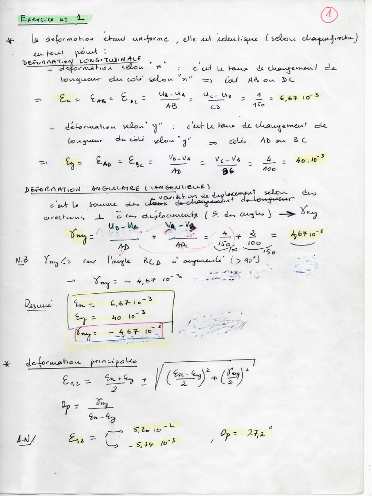 Elasticite TD Série 2 Enonce Correction Part1 | PDF